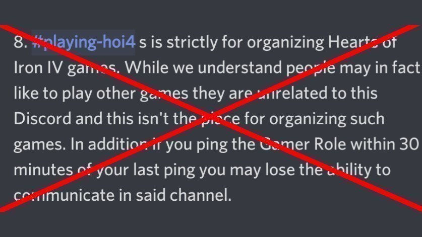 Petition · Remove Rule 8 from the EAW discord server - United States ...