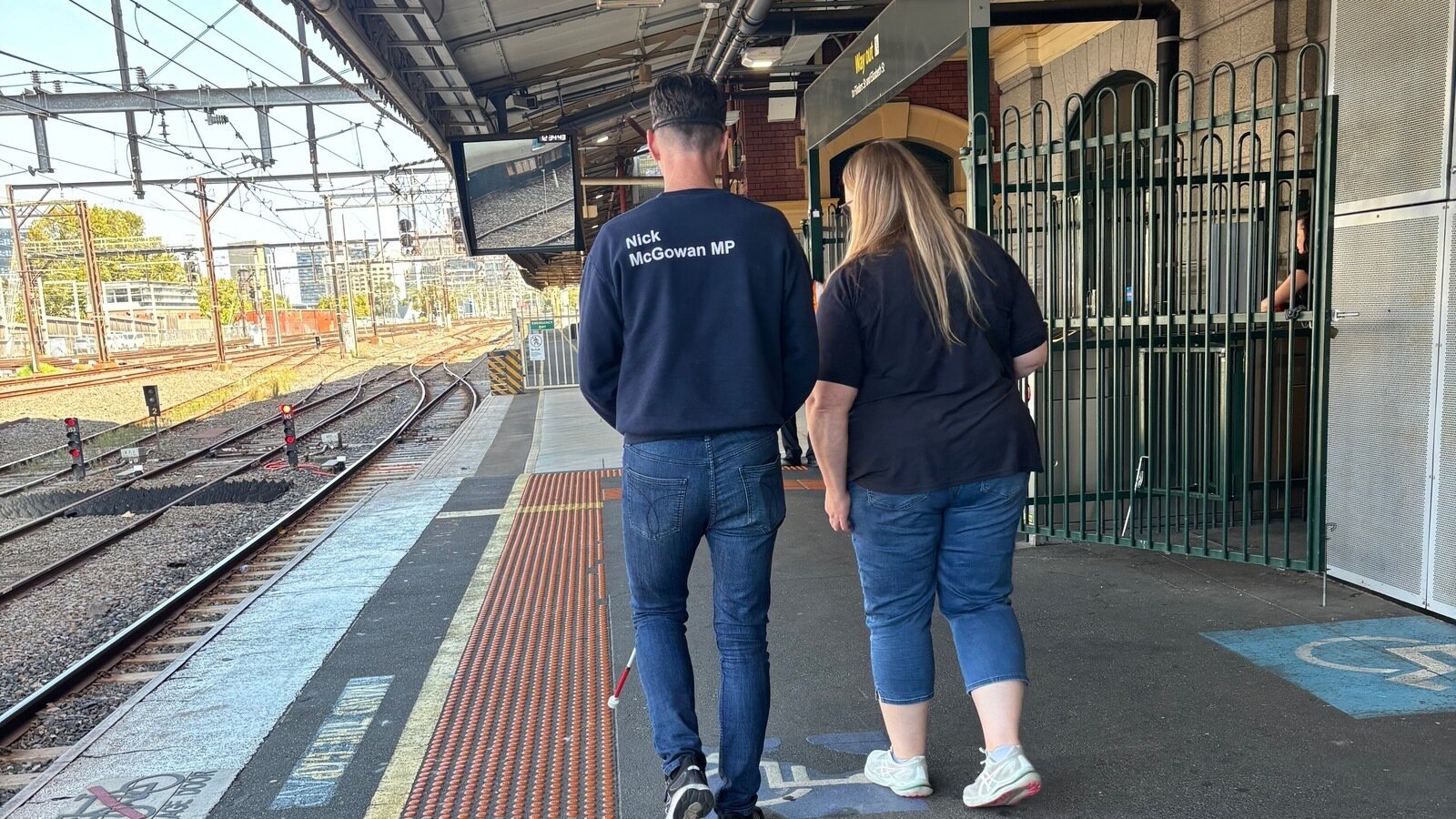 Petition update · Nick McGowan MP goes under blindfold to experience a ...