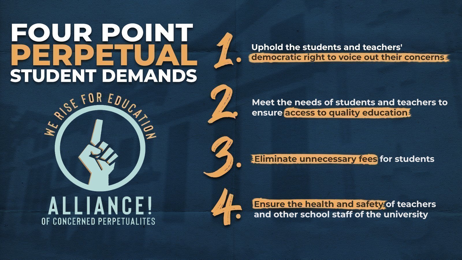 Petition · 4-Point Perpetual Demands - Philippines · Change.org