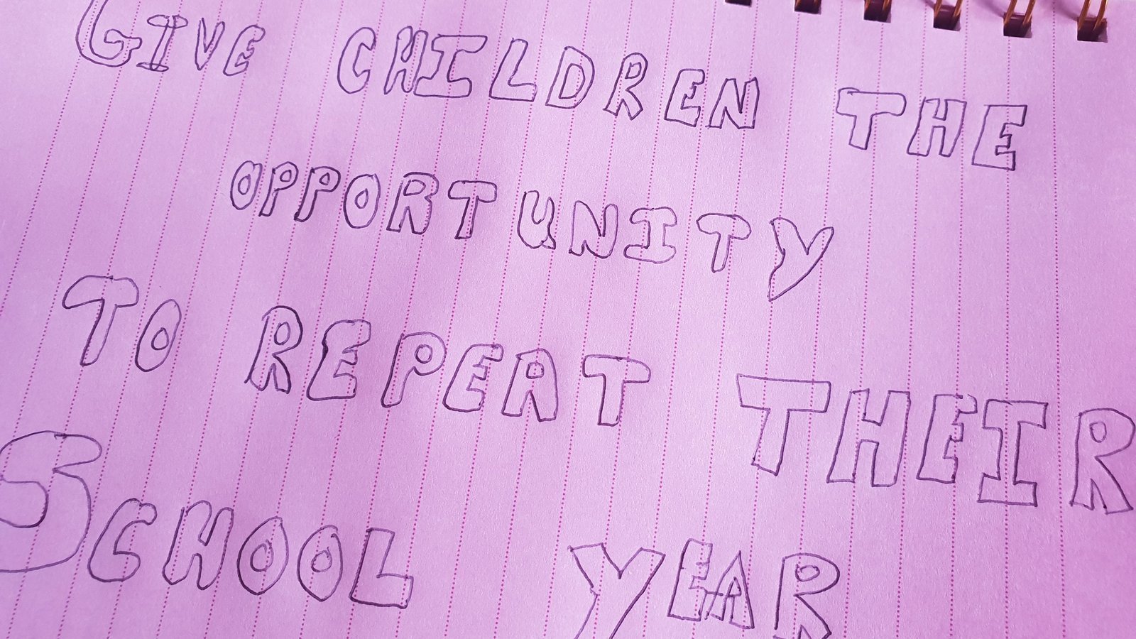 Petition · Give children in all year groups the opportunity to repeat ...