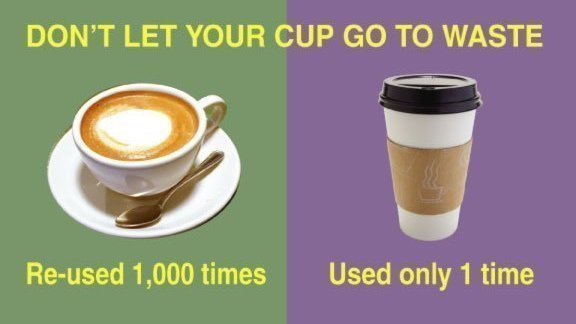 Petition · Don't use paper cups in coffee shops when you are sitting ...