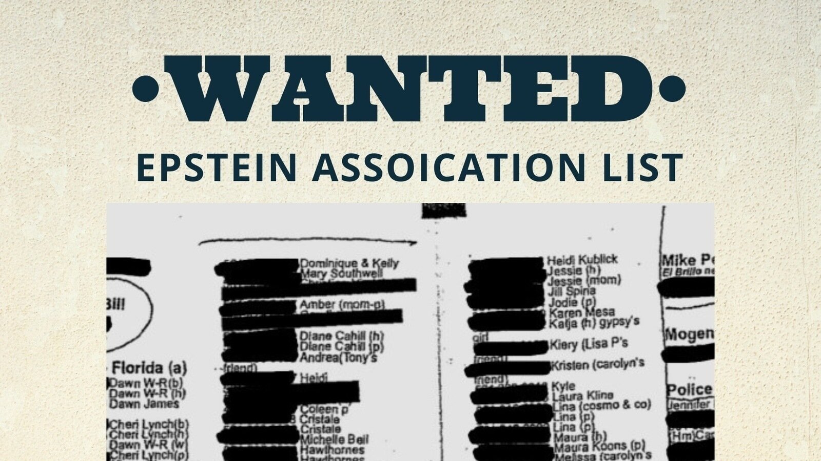 Petition · Demand the Release of Epstein's Associate List - United ...