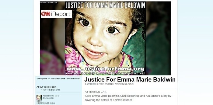 Petition · Keep Emma Marie Baldwin's CNN iReport up and run Emma's ...