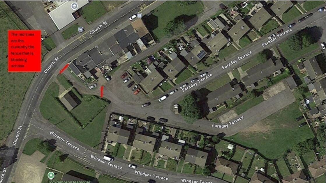 Petition · Maintain Access to Faraday Terrace from Church Street ...