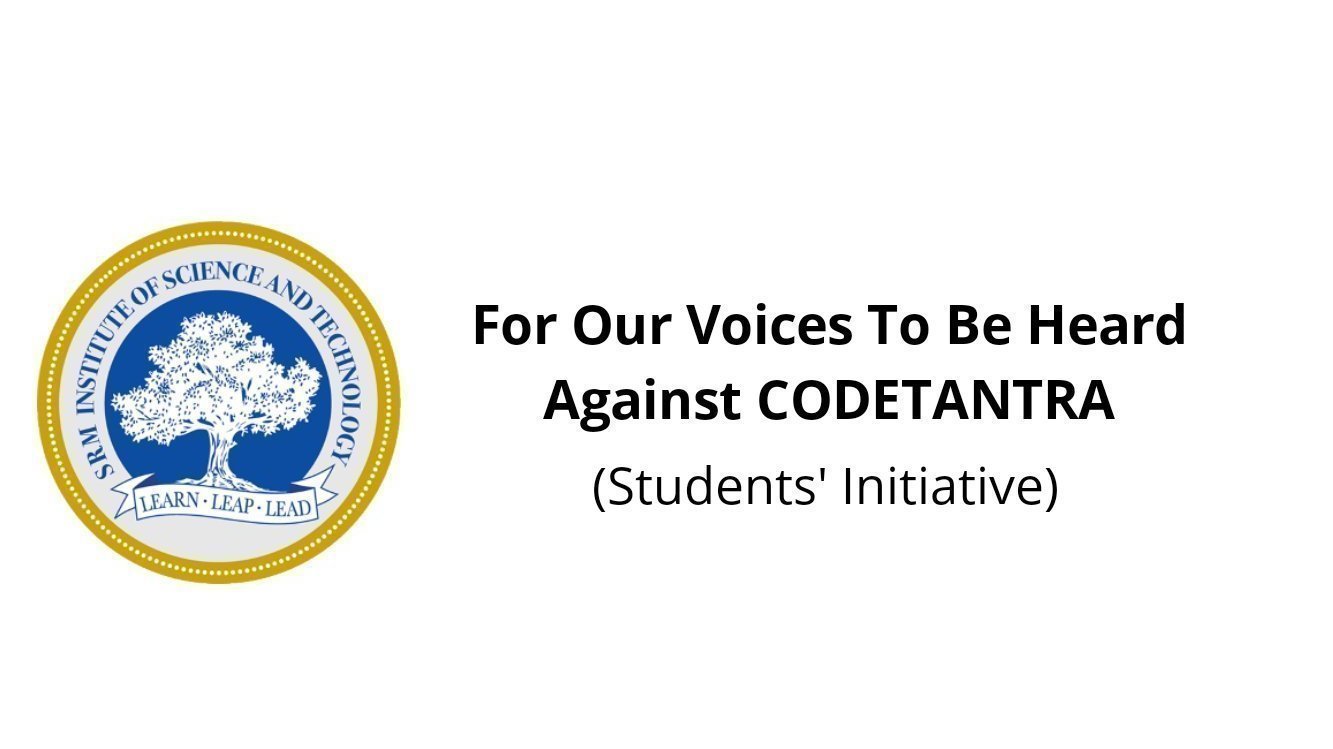 Petition · For our voices to be heard against Codetantra - Canada ...