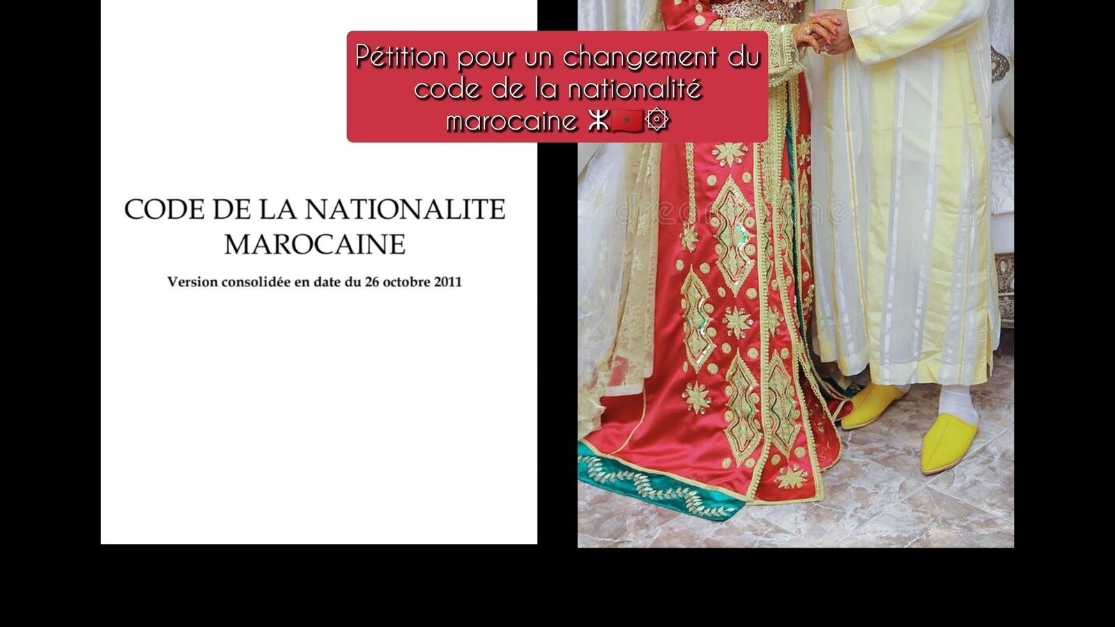 Pétition · Pour un code de la nationalité marocaine qui protège l ...