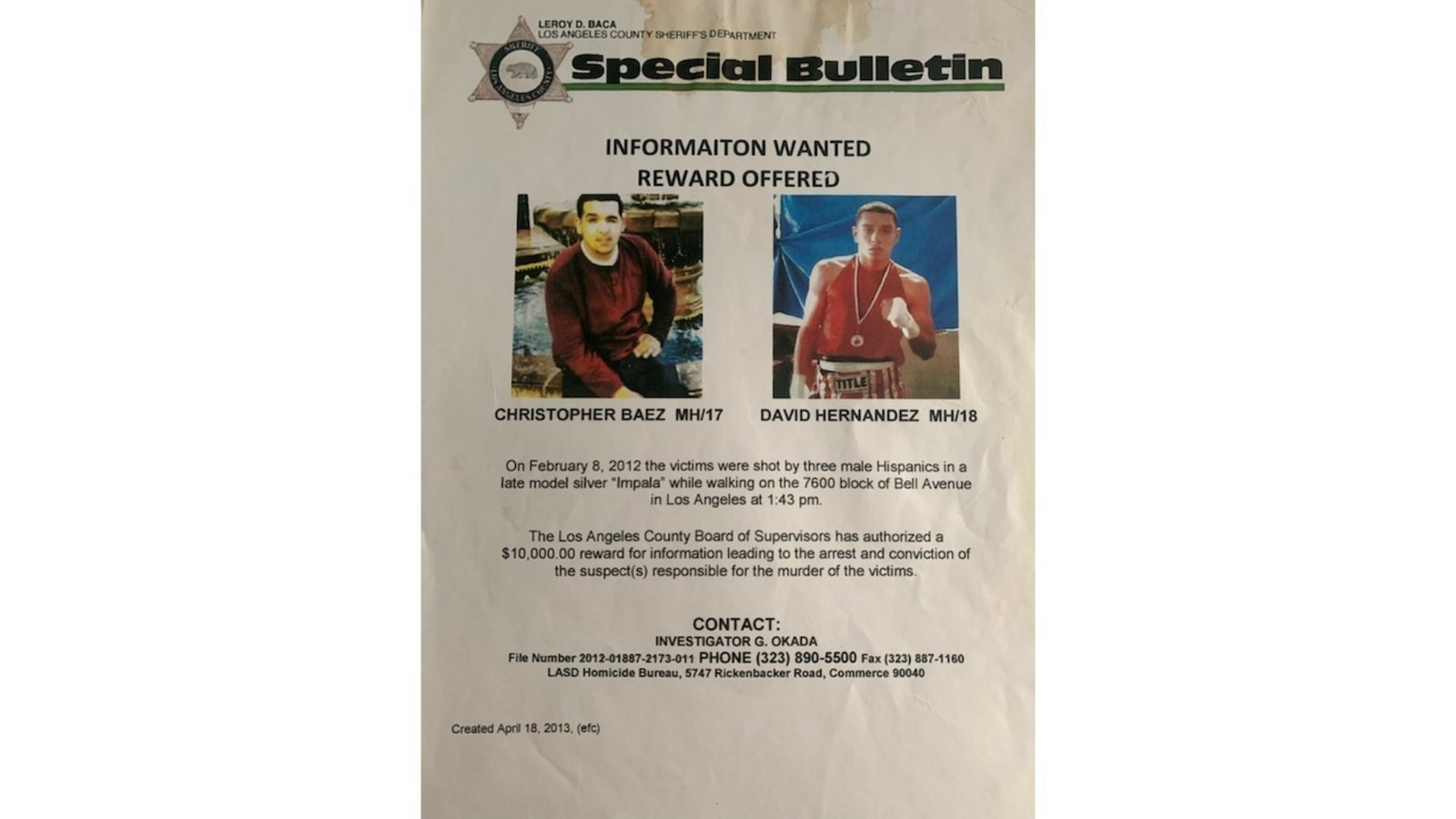 Petition · Justice for David Hernandez & Christopher Baez - United ...