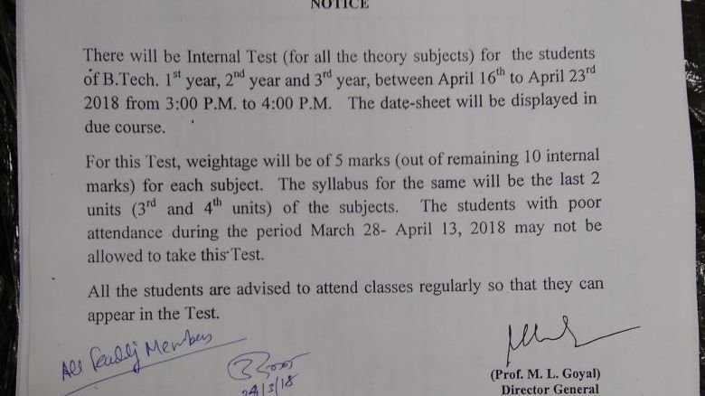 Petition · Stop the second Internal exams for B.Tech Students at MAIT ...