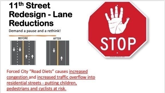 Petition · Force a Re-think on “Road Diets” – 11th street lane ...