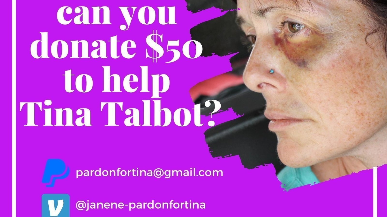 Petition update · Can you help Tina Talbot? · Change.org