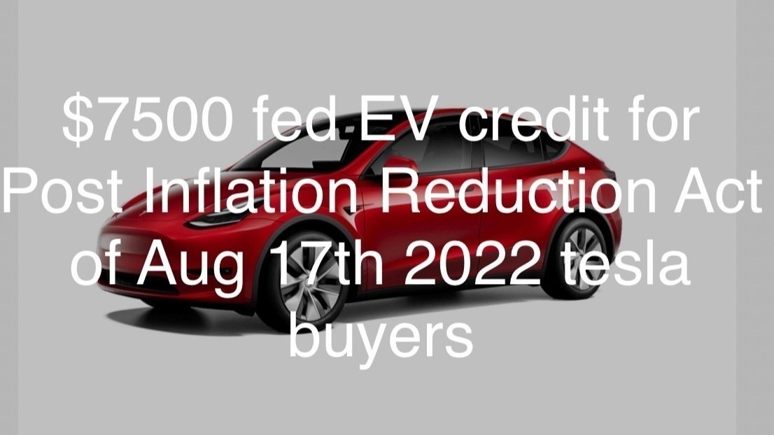 Petition · EV Fed credit 2022 Tesla buyers who purchased after ...