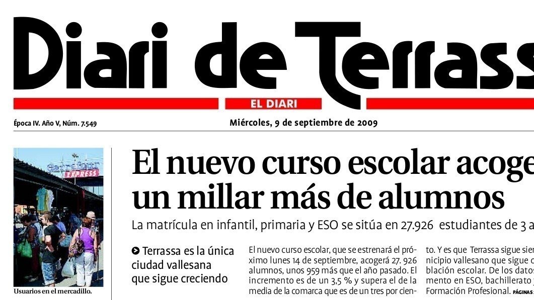 Petición · Que el diari de Terrassa tingui la versio en català tant a ...
