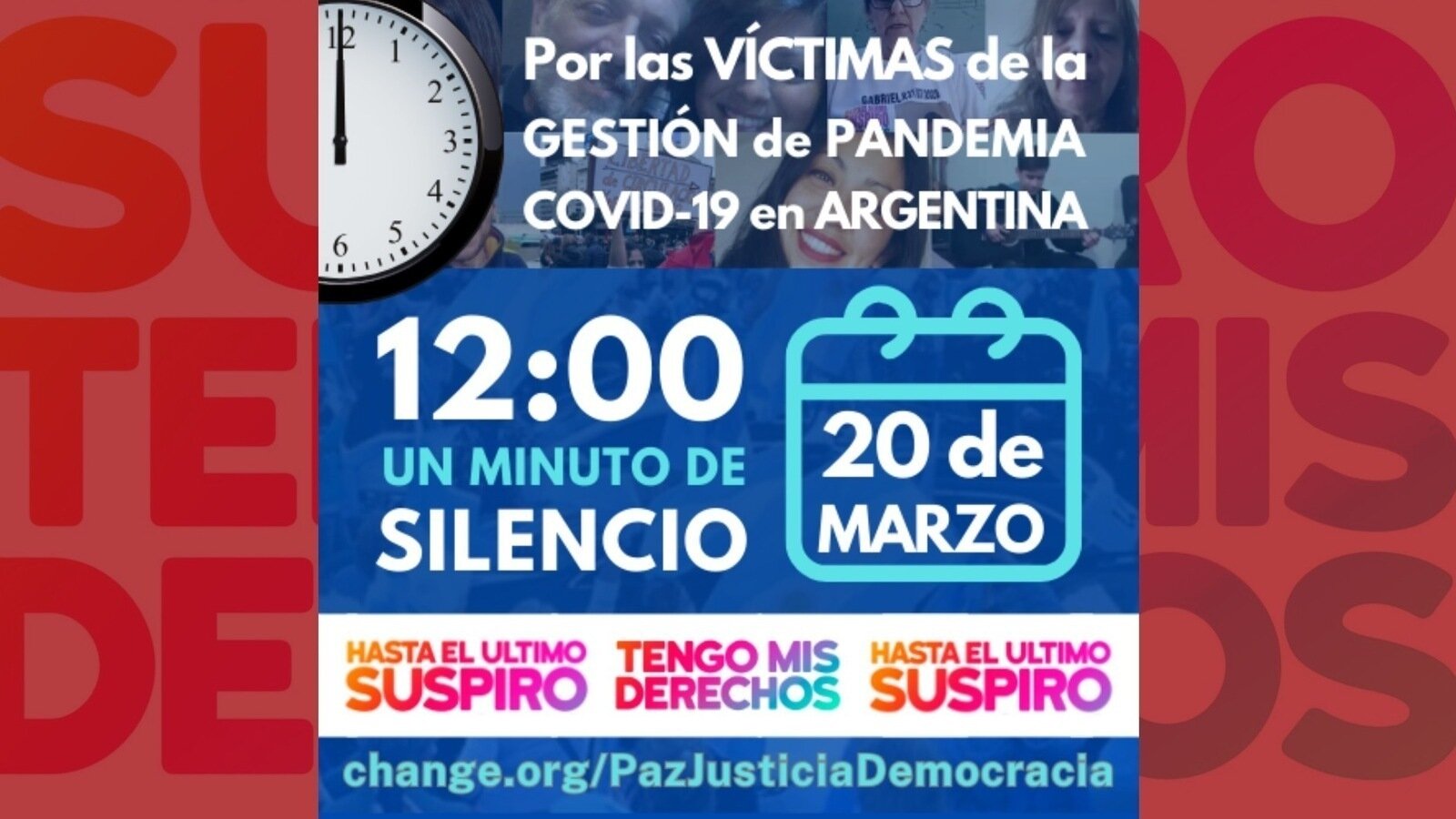 Petition update · #20M - 20 de MARZO: DUELO NACIONAL por las VÍCTIMAS ...