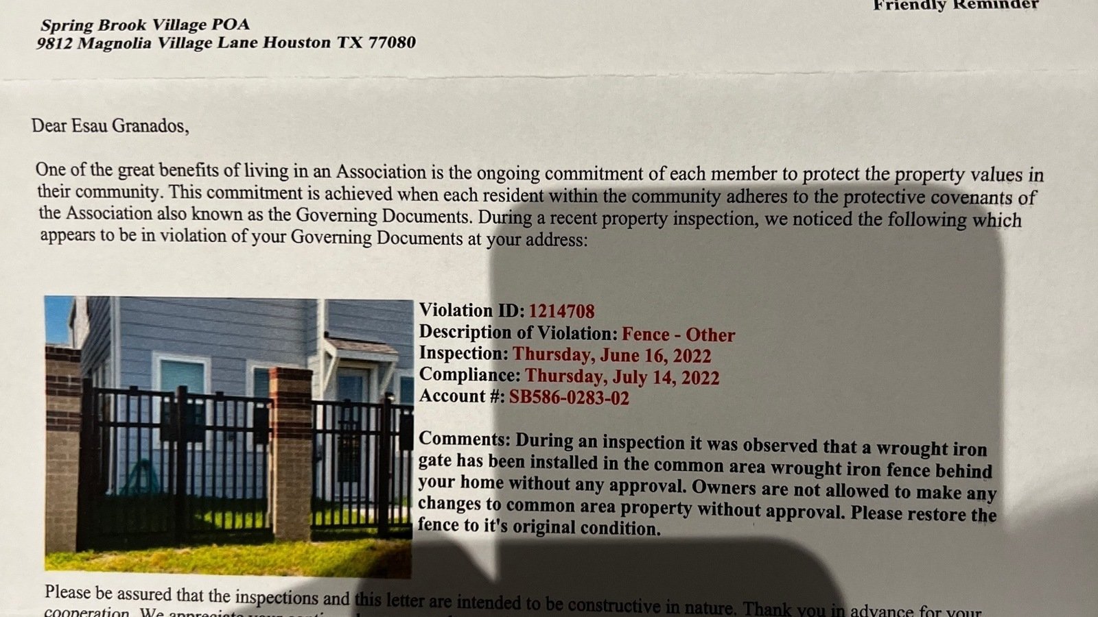 Petition · Violation of rights -HOA · Change.org