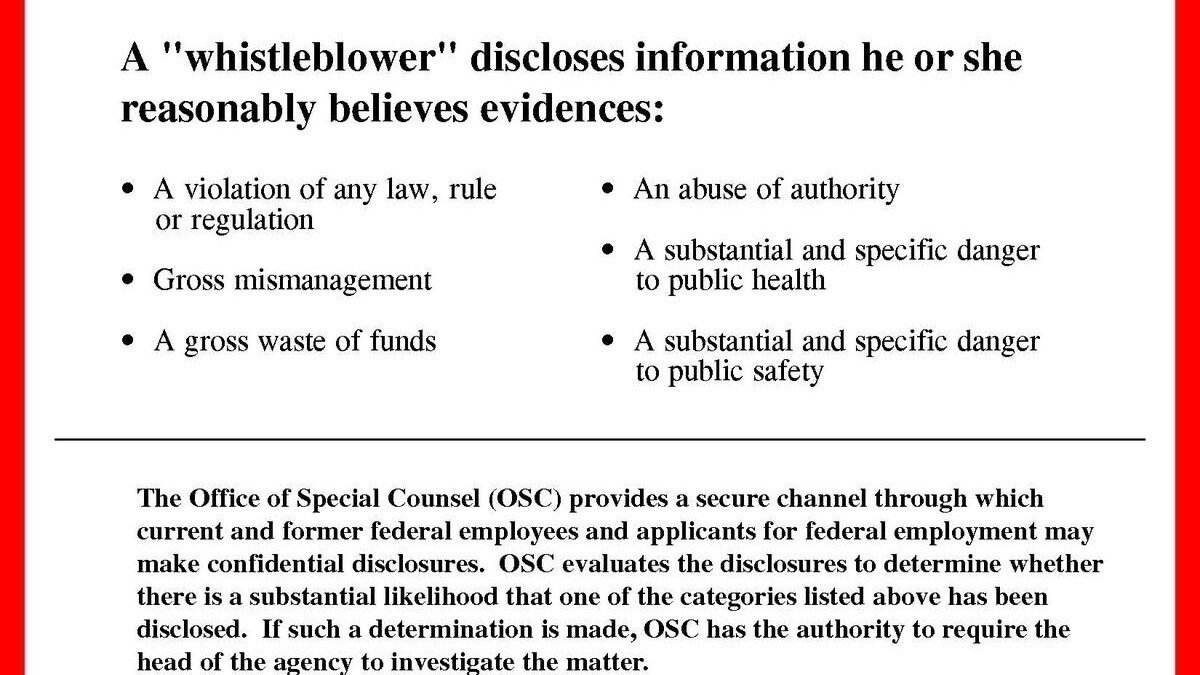 Petition · Prohibit Politicians from Adding Whistleblowers to ...