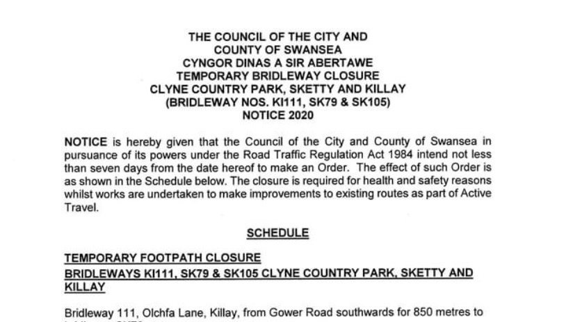 Petition · Stop the Active travel Olchfa Lane Bridal Way “upgrade ...