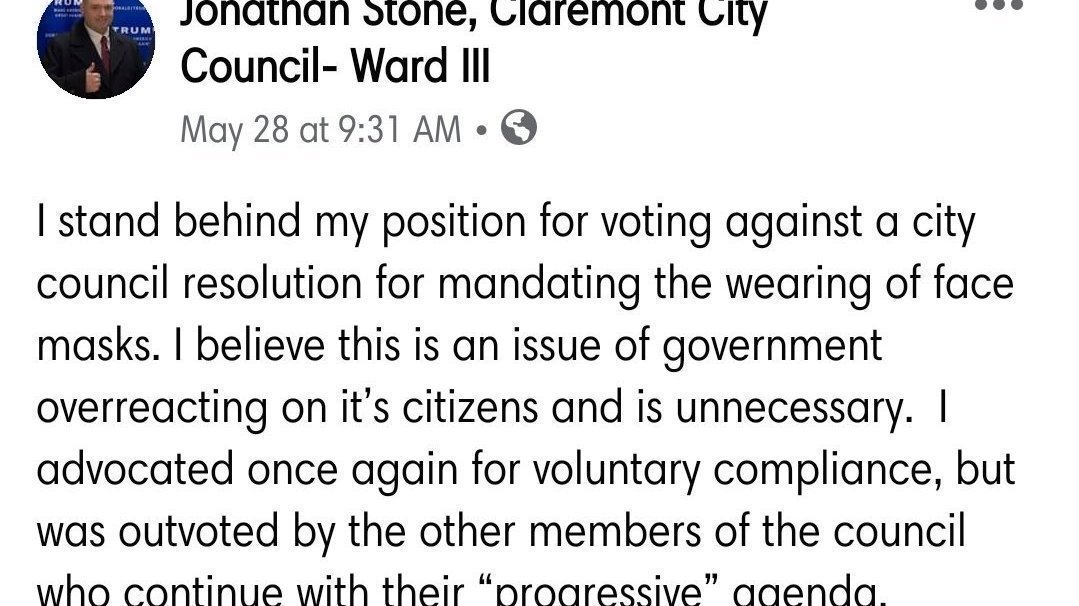 Petition · Remove Councilor Jonathan Stone from Claremont, NH City ...