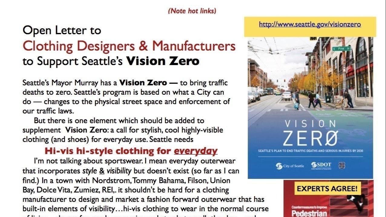 Petition · Use Hi-Vis Clothing to further Seattle's Vision Zero ...