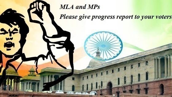 Petition · Progress Report from MLA and MP of constituency every ...