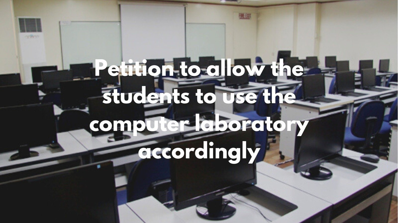 Petition · Petition to allow the students to use the computer ...