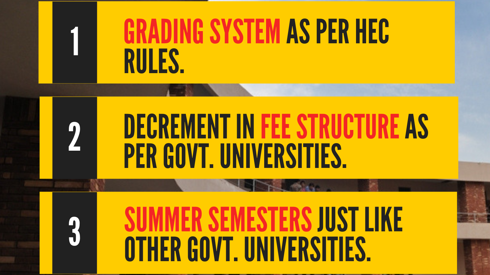 Petition · Voice for CUI Students' Rights - Pakistan · Change.org