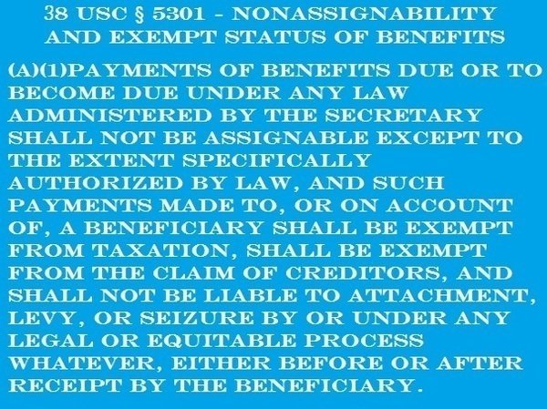 Petition · Veterans Benefits : Reinforce title 38 section 5301 in Civil ...