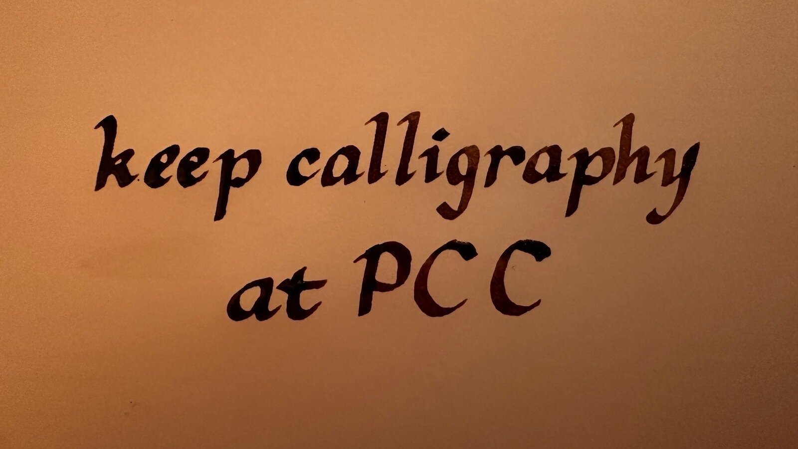 Petition · Keep Calligraphy at PCC - United States · Change.org