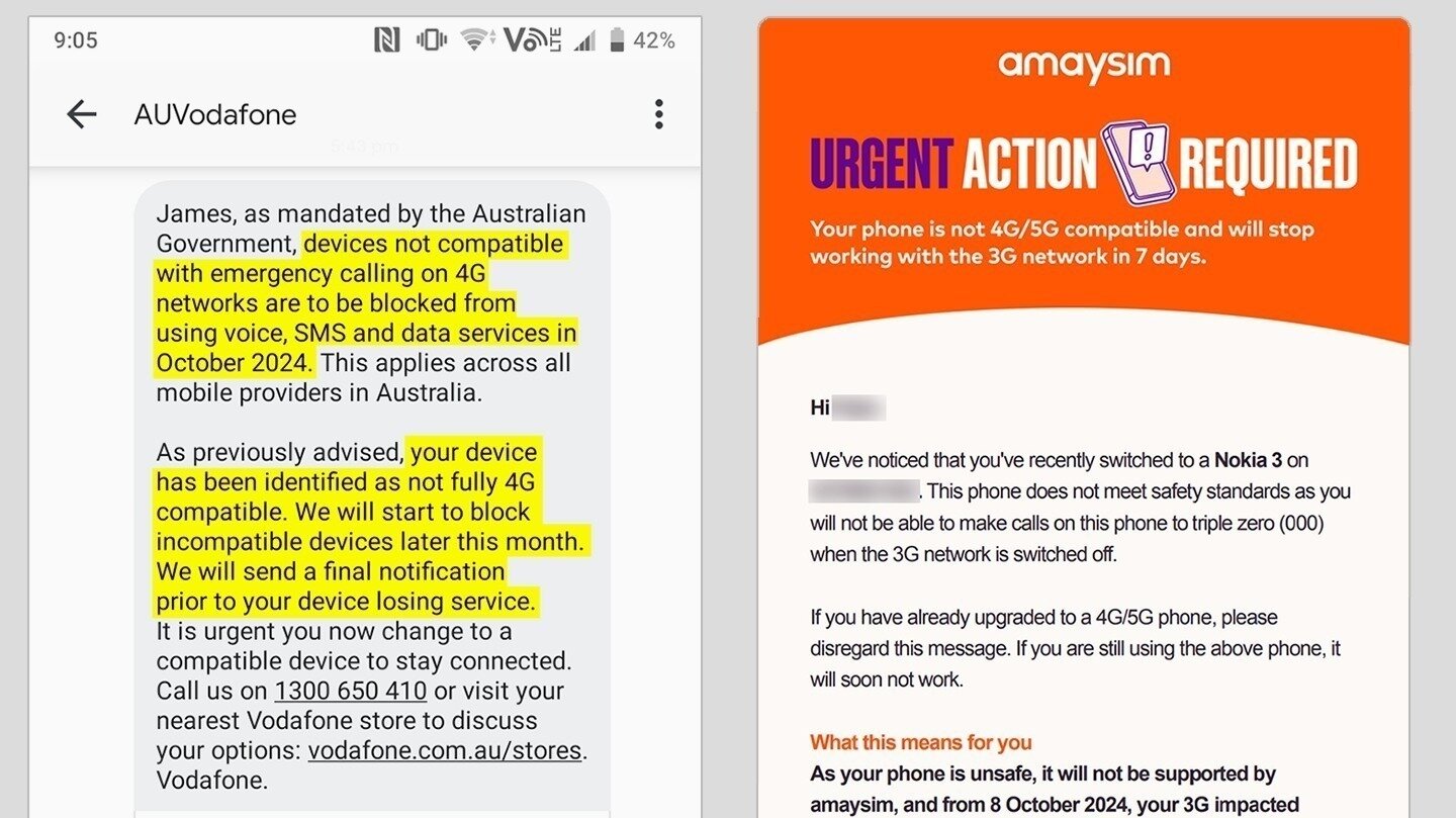 Petition update · 3G Shutdown: Vodafone & Optus Blocking Working 4G ...