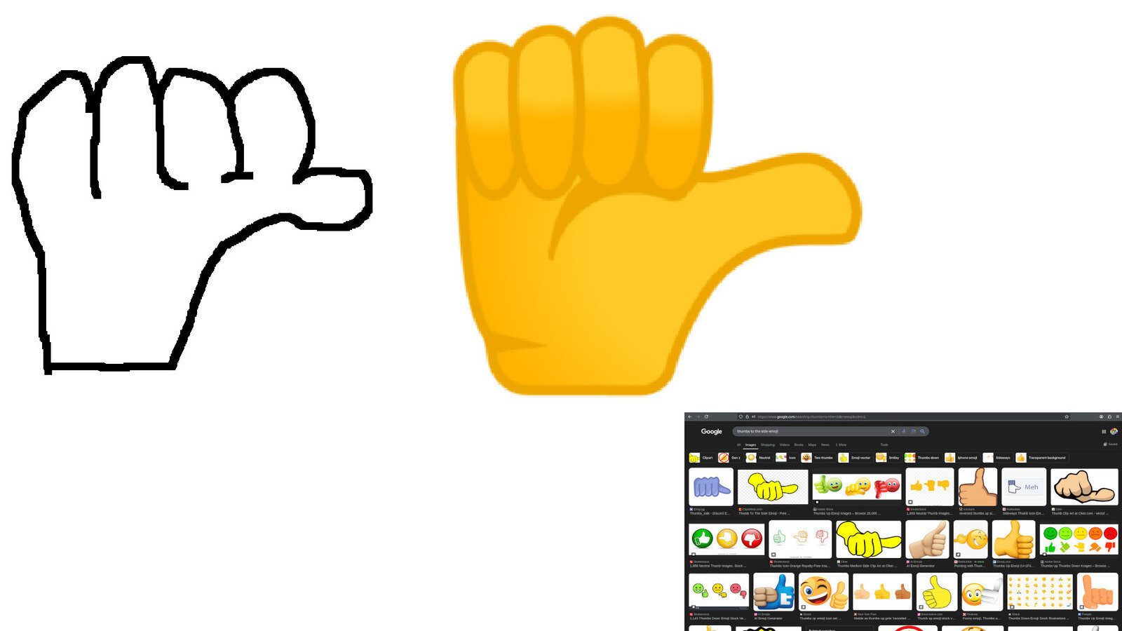 Petition · Get Sideways Thumb Emoji Added to Unicode - United States ...