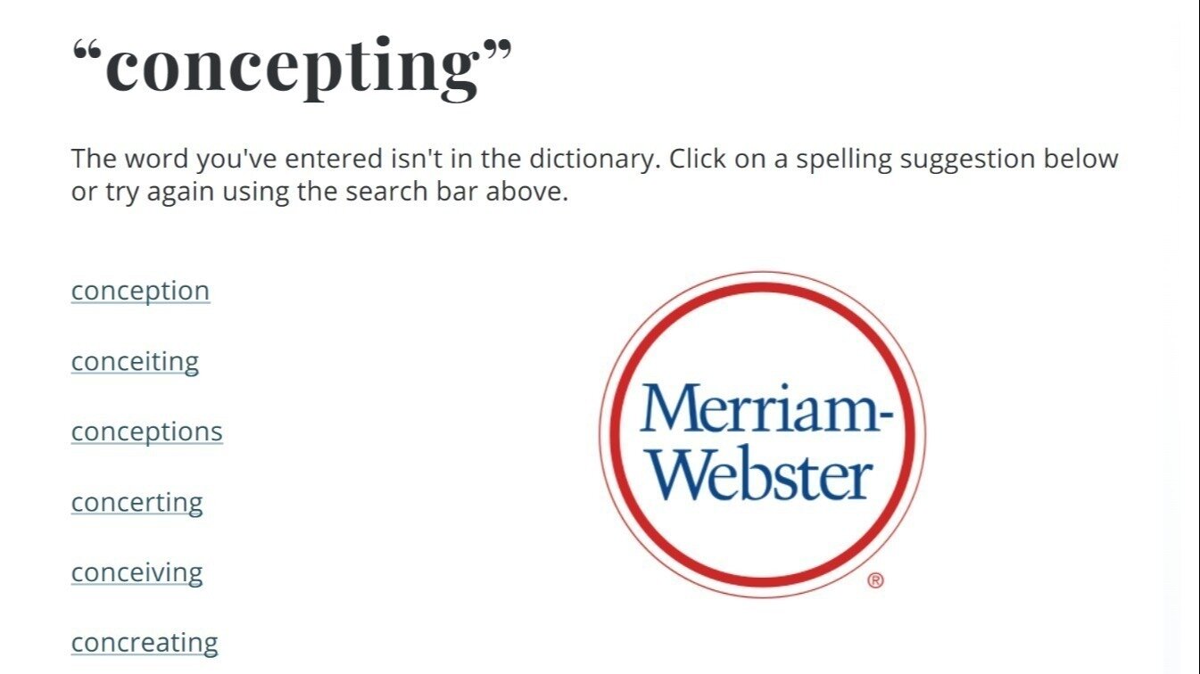 Petition · Add concepting to the dictionary - United States · Change.org