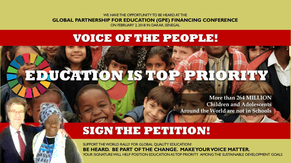 Petition · ONE MILLION SIGNATURE CAMPAIGN FOR GLOBAL QUALITY EDUCATION ...