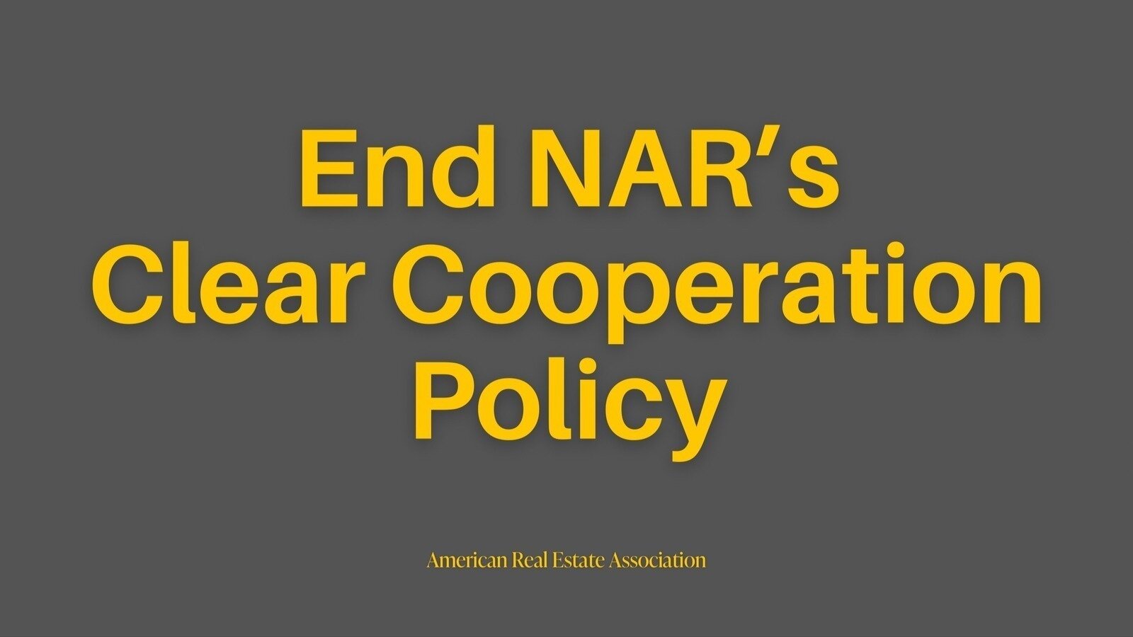 Petition · End NAR’s Clear Cooperation Policy Now - United States ...