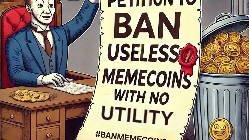 Petition · Petition to Ban Useless Memecoins with No Utility ...