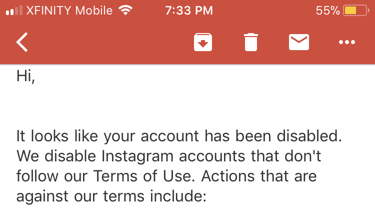 Petition · Instagram not properly reviewing accounts banned for ...