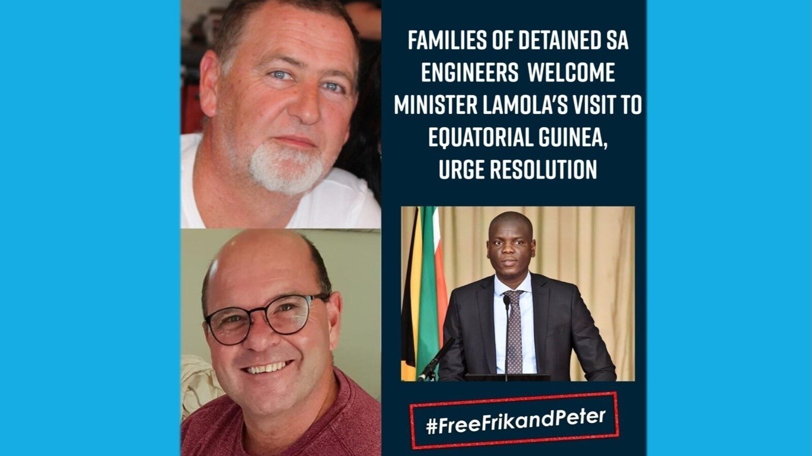 Petition update · Families of detained SA engineers welcome Minister ...