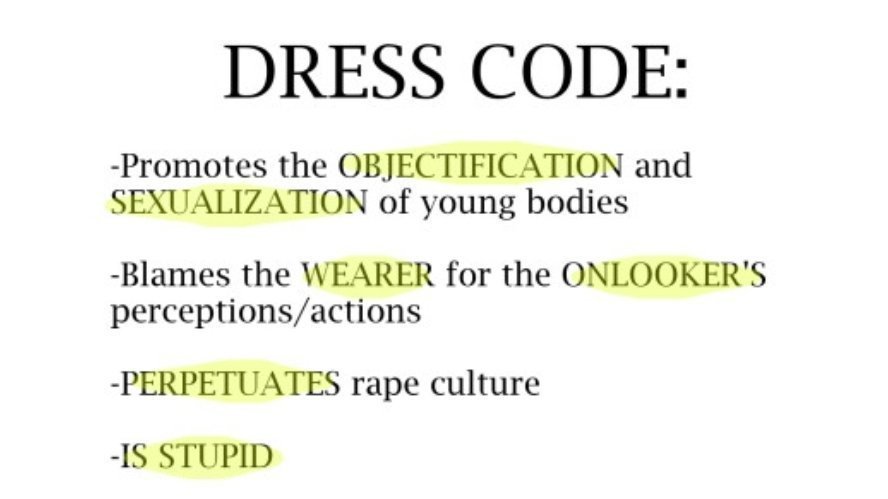 Petition · The distraction of dress codes in schools. - United States ...