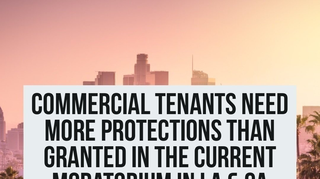 Petition · Increase commercial tenant protections under the LA ...