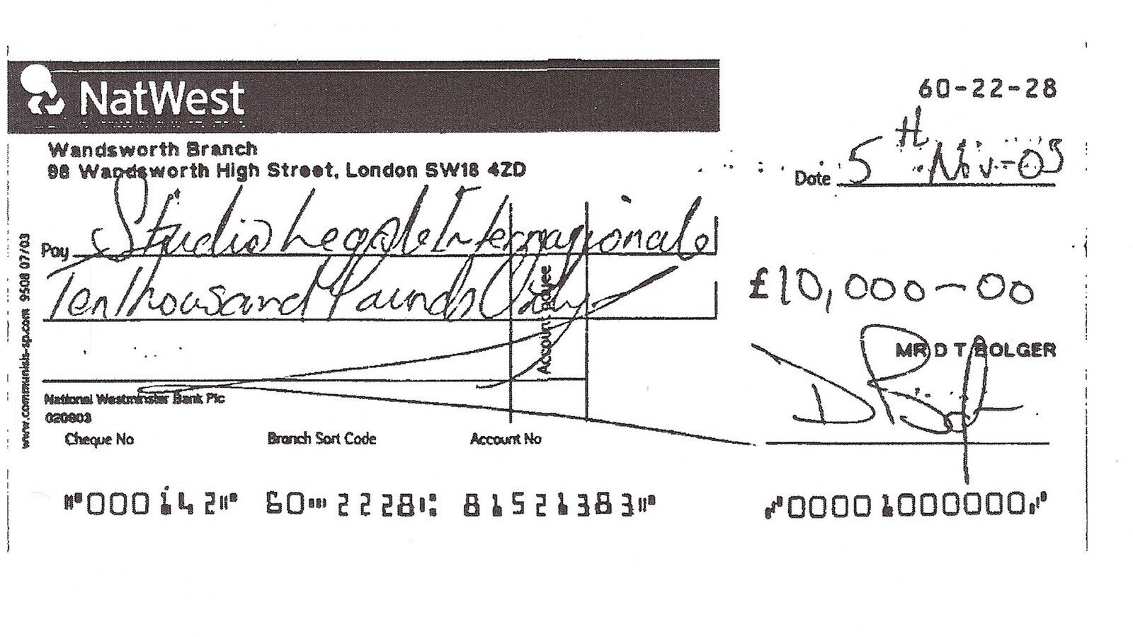 Petition update · The Solicitors, Barristers, Giovanni di Stefano and ...