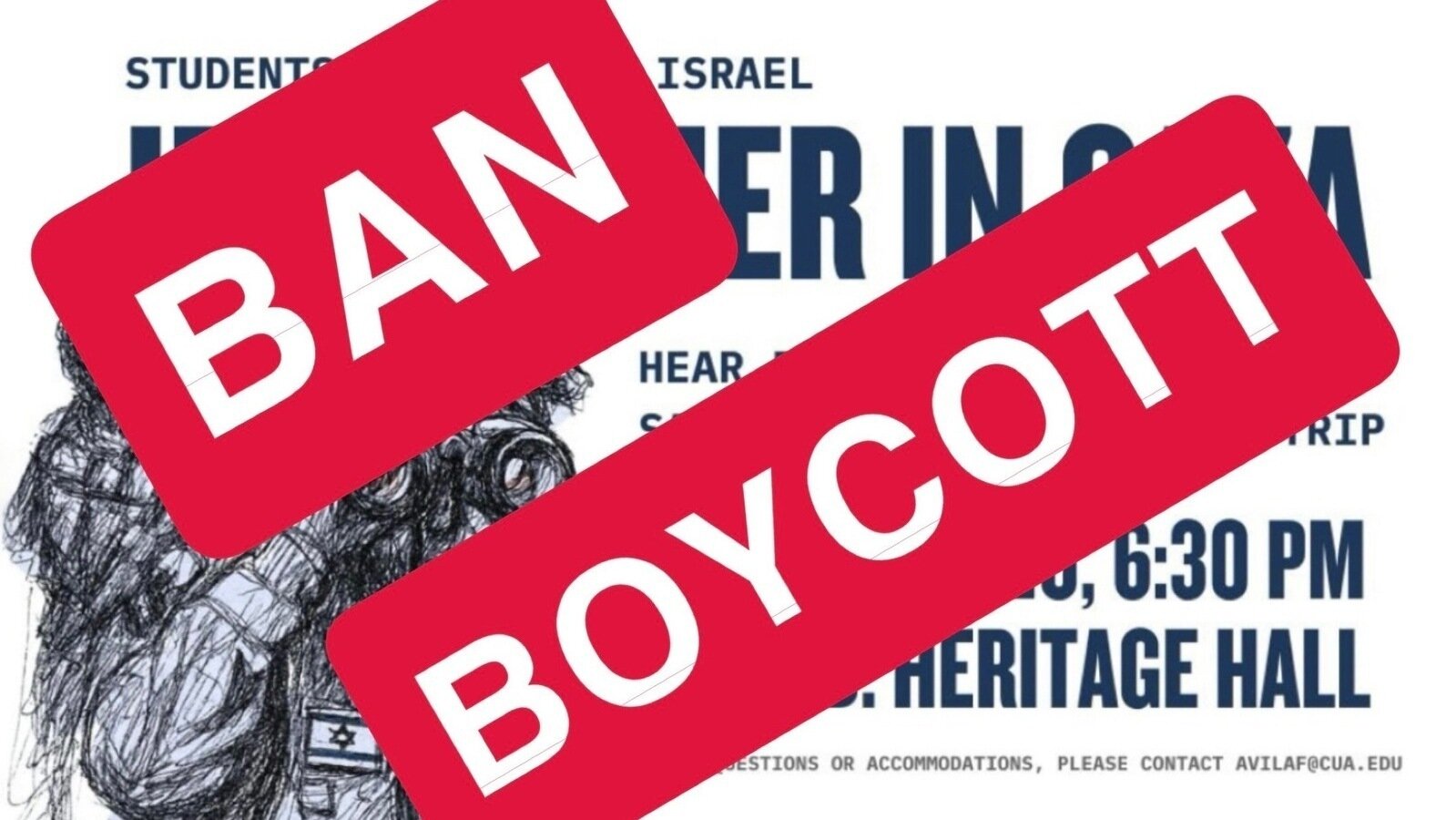 Petition · Prevent IDF Soldiers from speaking at Catholic University ...