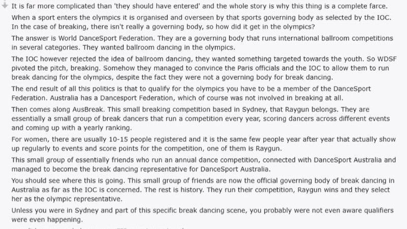 Australian Breaking competitor, Raygun, goes viral after Olympic ...