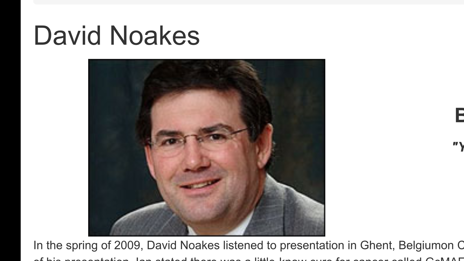 Petition · Make the 1939 Cancer act defunct -Save David Noakes and ...