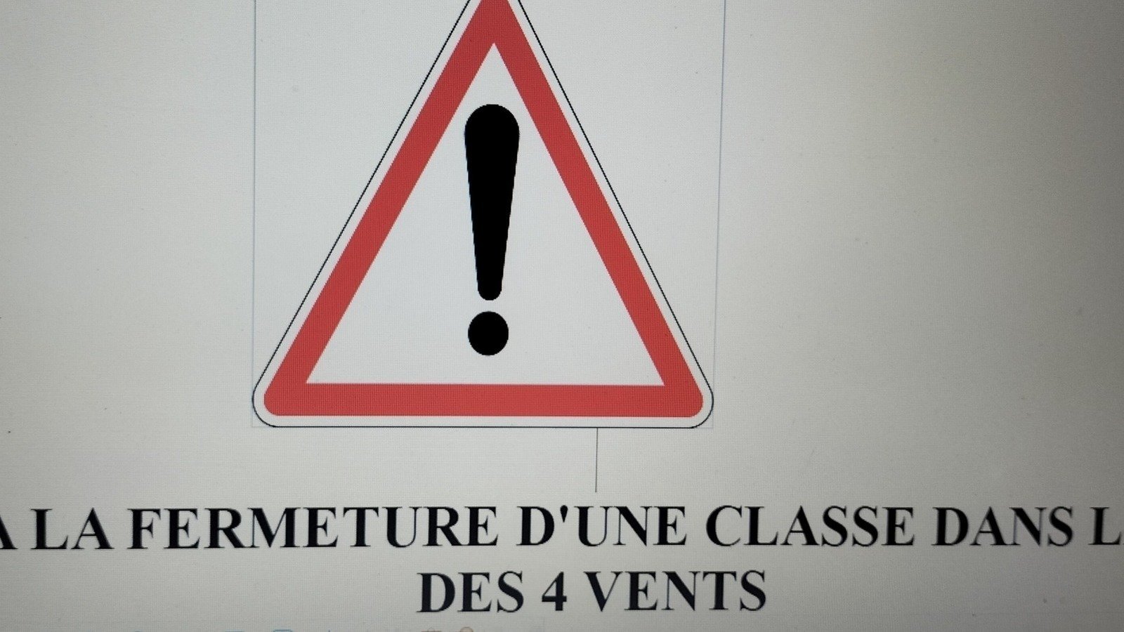 Pétition · Non à la fermeture d'une classe dans le R . P . I des 4 ...