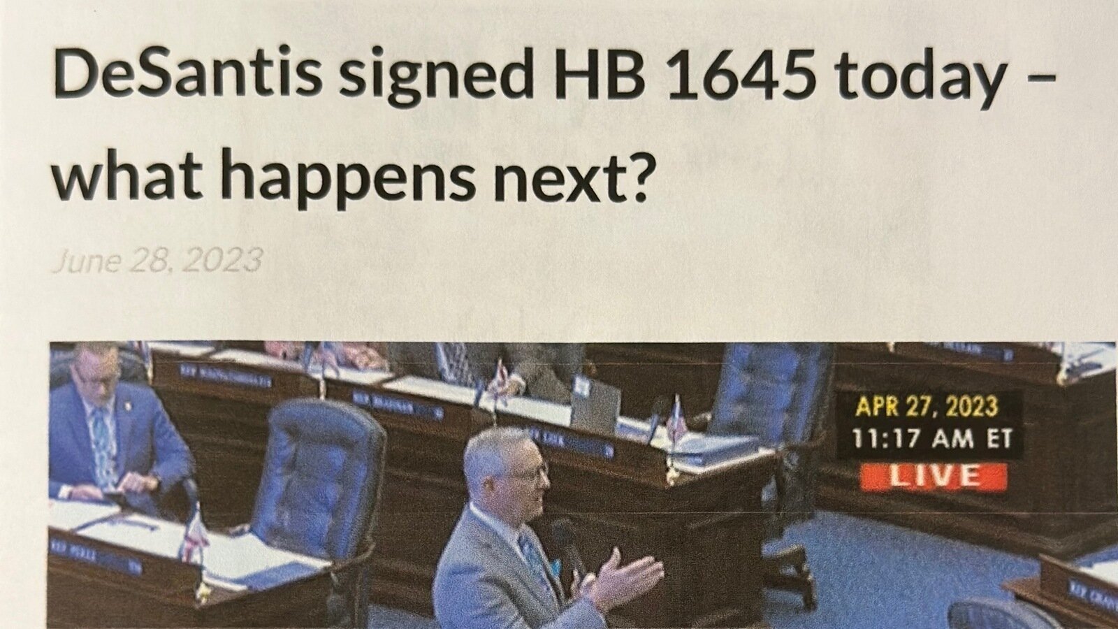 Petition update · I am Declaring a Victory, HB 1645 was signed · Change ...