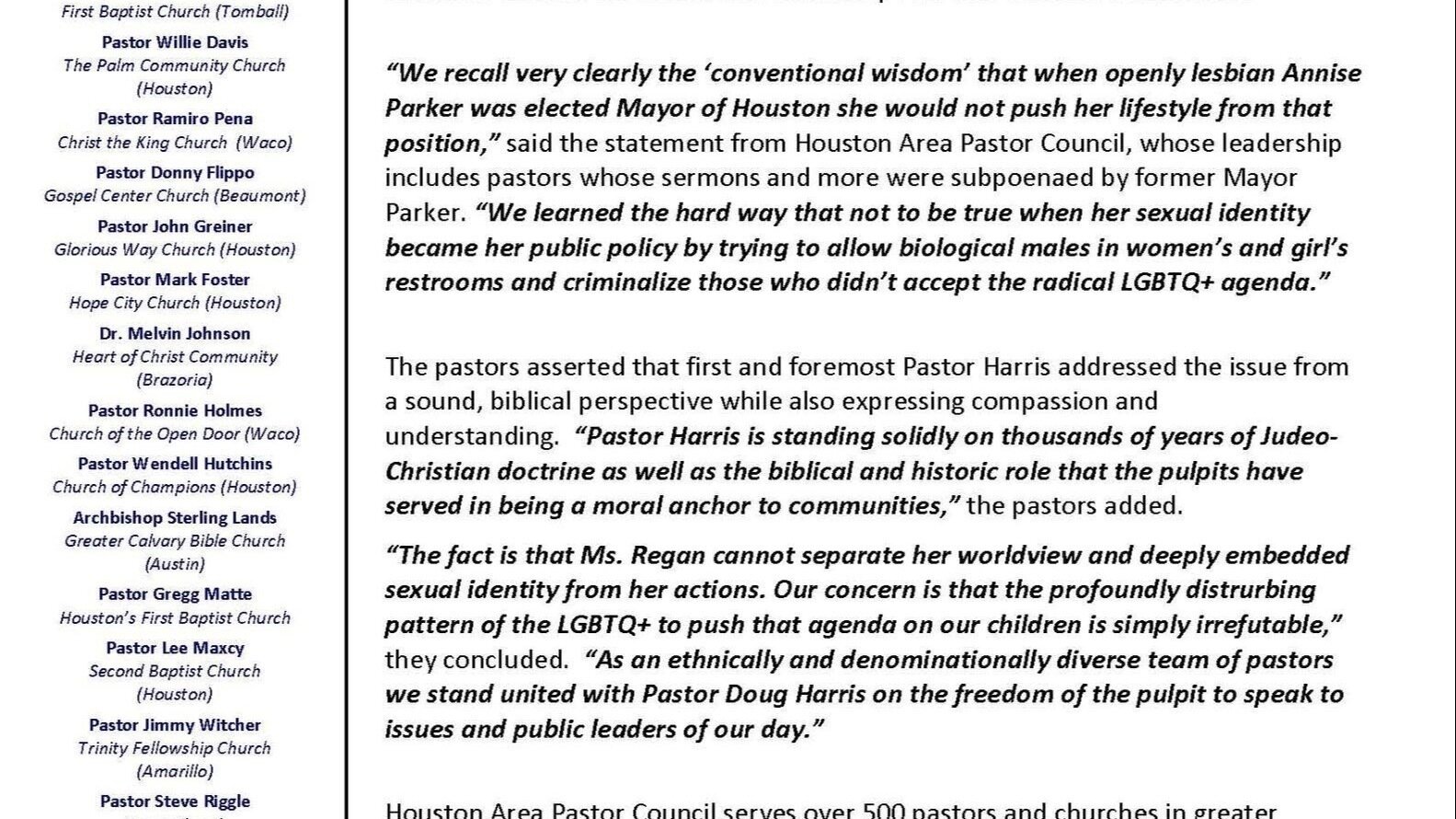 Petition update · Coordinated Religious Campaign Targets Dr. Regan’s ...