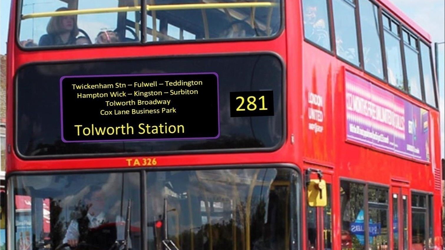 Petition Extending TFL 281 Bus Route To Cox Lane Business Park Petition Extending TFL 281 Bus Route To Cox Lane Business Park