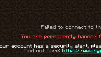 Petition · Being unbanned from Hypixel permanently - Italy · Change.org