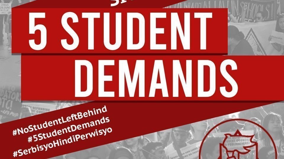 Petition · 5-STUDENT DEMANDS - Philippines · Change.org