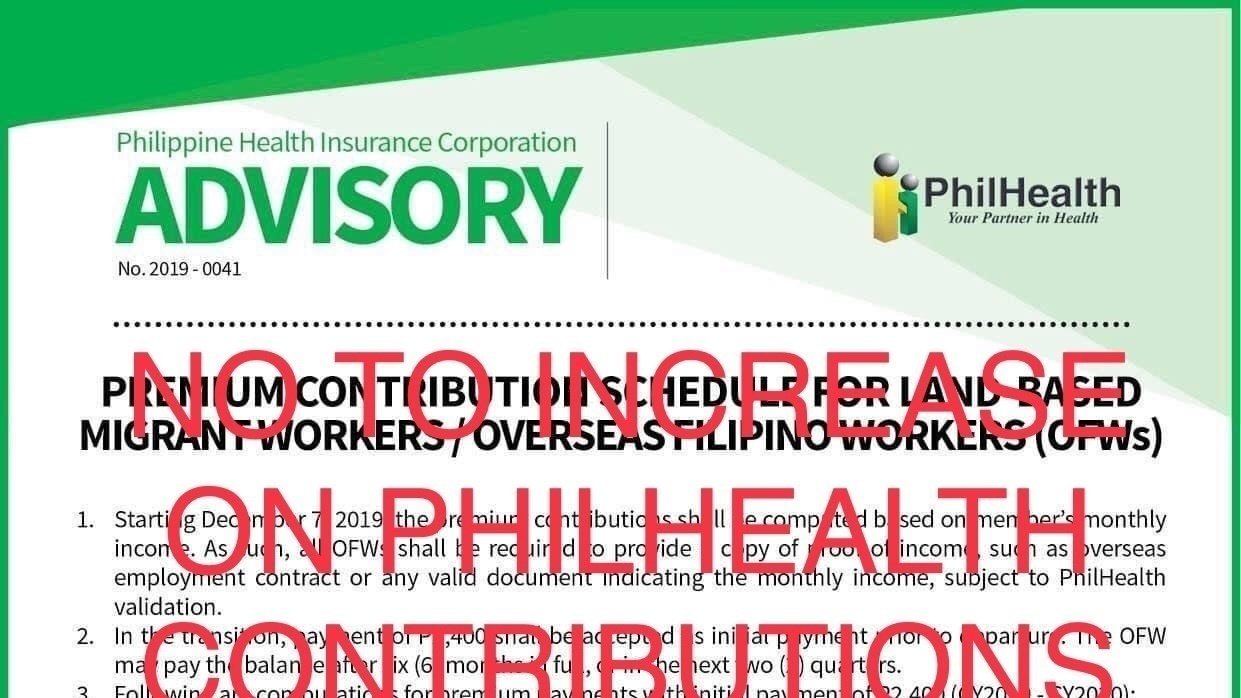 Petition · NO TO INCREASE ON PHILHEALTH CONTRIBUTIONS - Macao SAR China ...