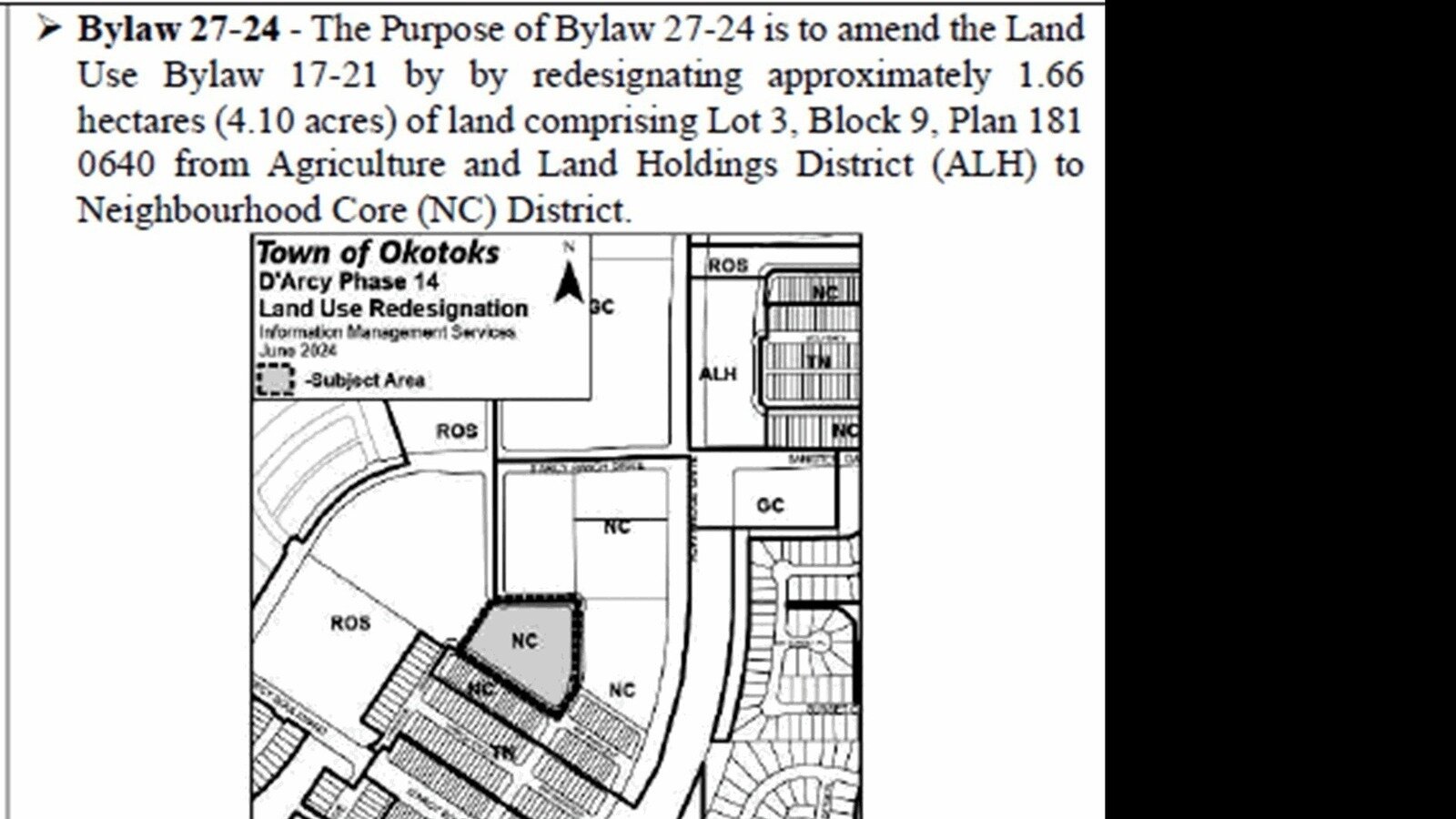 Petition · D'Arcy Okotoks: Opposition to Re-Zoning Bylaw 27-24: Lot 3 ...