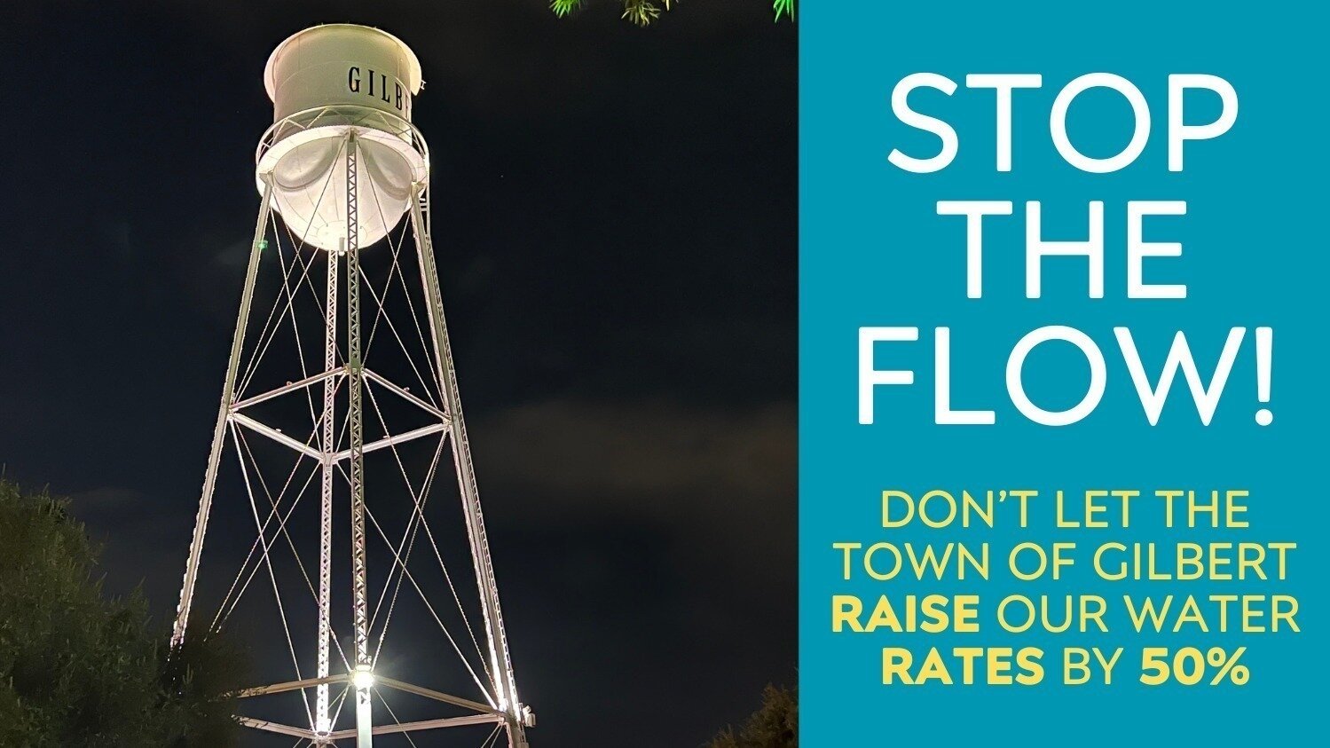 Petition · Stop Town of Gilbert From Increasing Water Rates by 50% ...